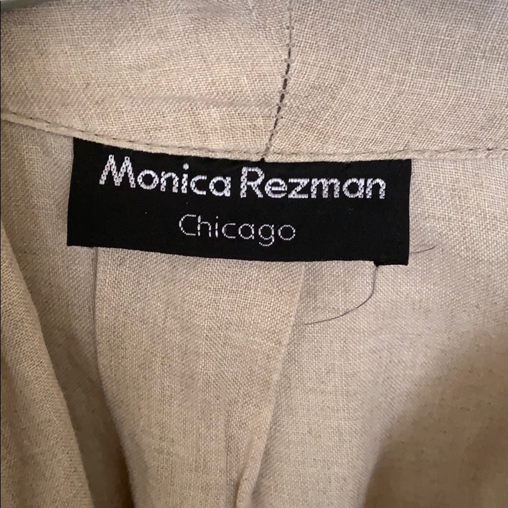 Rare Monica Rezman Chicago Linen Jacket - Gem
